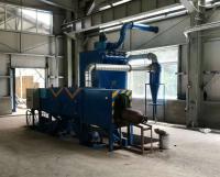 China 8 Turbine LPG Cylinder Shot Blasting Machine 500 Cylinders per Hour Steel Oxygen Tank Inner Wall Sand Blaster for sale