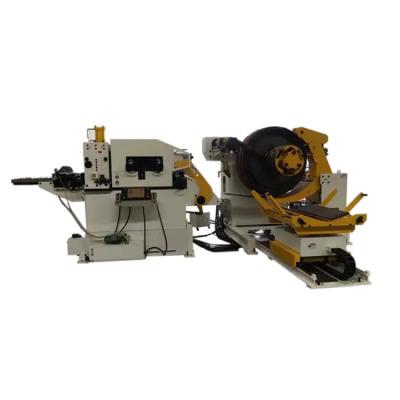 China 380V AC Uncoiler Straightener Feeder 2 In 1 Leveling Decoiler Machine 1200mm Width for sale