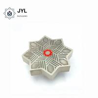 China Embossing Zamac Perfume Cap , Non Spill Perfume Bottle Cover Cylindrical Shape for sale