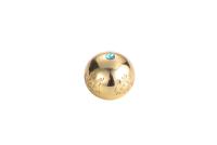 China Heavy Duty Zamac Perfume Bottle Cap with Stone Top Custom Logo 2000pcs MOQ for sale