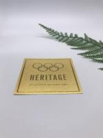 China Embossable Adhesive Backed Aluminum Labels For Alcohol Packaging for sale