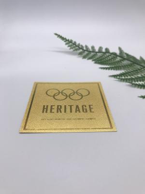 China Embossable Adhesive Backed Aluminum Labels For Alcohol Packaging for sale