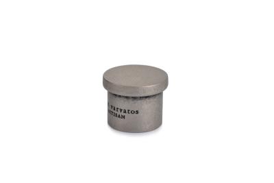 China Cylinder Zamac Perfume Cap Metal Grey Antique Color Custom Logo 2000 pcs MOQ for sale