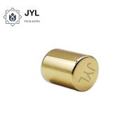 China Custom Cylindrical Zamac Perfume Bottle Lids 2000 pcs Minimum Order with Personalized Logo for sale