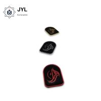 China Custom Zamac Metal Sticky Adhesive Backed Aluminum Labels 3D Embossed Logo Waterproof for sale