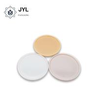 China Rustproof RoHs Candle Jar Covers , Marble Resin Bronze Metal Flat Lid for sale
