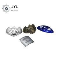 China Antiaging SGS Embossed Aluminum Metal Name Plates 1500 pcs Anti Oxidation Silver Bottle Labels for sale