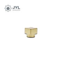 China Zinc Alloy Perfume Cap 24mm with Resin Decorative Top Custom Color for Luxury Bottles for sale