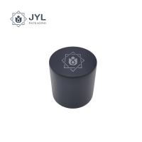 China Matte Black Zinc Alloy Perfume Cap 85g Cylinder Leakproof Heavy Metal Bottle Cap for sale
