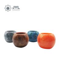 China Resin Hollow Diffuser Bottle Caps Durable Marble Aroma Cover for sale