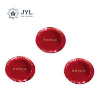China Custom Reusable Aluminum Adhesive Sticker Labels Anti Corrosion Moistureproof 3cm Round for sale