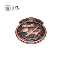 China Rustproof Recyclable Metal Embossed Stickers , Multipurpose Metal Label Sticker for sale