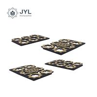 China Zinc Alloy Hollow Metal Sticker Labels for Perfume Bottle Anticorrosive Double Color Custom Shape for sale