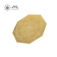 China Custom Stainless Steel Etching Metal Label Sticker Polygonal 3D Gold Foil for Wine Bottle for sale