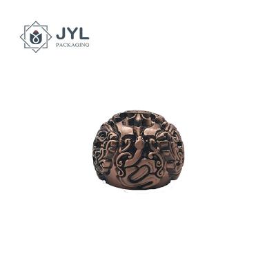 China Zinc Alloy Wine Bottle Caps Heavy Duty Round Nospill Tequila Liquor Custom Logo 2000pcs MOQ for sale