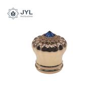 China Arabian Style Crown Perfume Bottle Cap Zinc Alloy with Stone 2000 pcs MOQ for sale