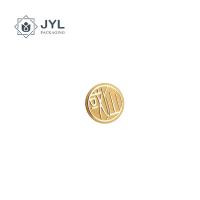China Custom Aluminum Metal Sticker Labels 0.5mm-3mm Thickness Round Ultralight Antiaging for Cosmetic Brand Logo for sale