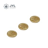 China Custom Aluminum Metal Sticker Labels 0.5mm-3mm Thickness Round Ultralight Antiaging for Cosmetic Brand Logo for sale