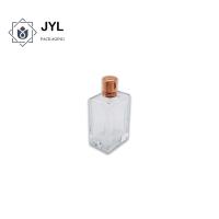 China Rose Gold Aluminum Alloy Cap for FEA15 Perfume Bottle with Custom Engraved Logo for sale