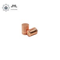 China Rose Gold Aluminum Alloy Cap for FEA15 Perfume Bottle with Custom Engraved Logo for sale