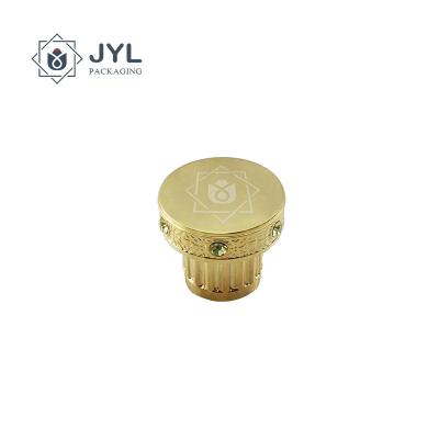 China Zamac Heavy Duty Jewelry Metal Bottle Caps for Luxury Perfume Brands 2000pcs MOQ for sale