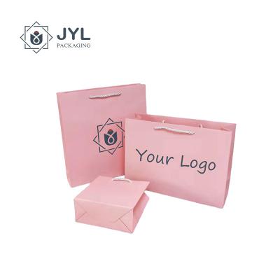 China Custom Logo Antibacterial Cosmetic Paper Bag with Ribbon Handle 1000 Pcs MOQ for sale
