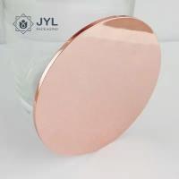 China Custom Resin Candle Lid Cover Round Marble Effect Dustproof 80mm 100mm for sale