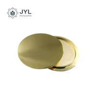 China 70-80mm Gold Candle Lid Cover Multifunctional Anti Rusting Recyclable Resin Candle Lid for sale