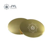 China Recyclable Engraved Candle Lids , Lightweight Rustproof Candle Gold Lid for sale