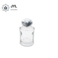 China Eco Friendly Resin Marble Perfume Cap Custom Color Stone Lid for Glass Bottle 50mm for sale