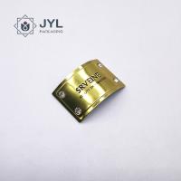 China Custom Bending Metal Label Sticker Diamond Aluminum Plate Perfume Tag 0.5mm Thickness for sale