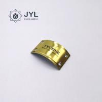 China Custom Bending Metal Label Sticker Diamond Aluminum Plate Perfume Tag 0.5mm Thickness for sale