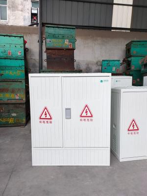 China Polyester Fiber Optics Distribution Box Enclosure With Double Door Free Standing for sale