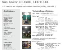 China Night Training Tripod LED Balloons Lighting For Police Military 500W 230V for sale