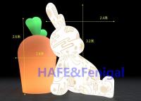 China Inflatable Advertising Balloon Decorated Rabbits 220V 3200k for sale