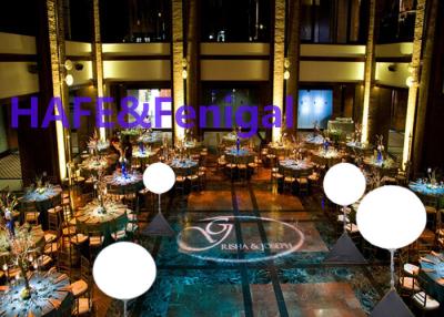 China Customized Moon Inflatable Balloon Light 240VAC Banquet Hotel Decoration 130cm for sale