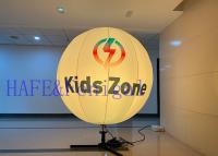 China Decorations Inflatable Moon Balloon LED Light Custom Stand 400W 160cm for sale