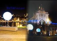 China Advertising Tripod Ball Moon Ballon Light 1m Event Inflatable LED 400W for sale