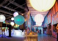 China Dimmable Inflatable Moon Balloon Light 400W Hanging Decorative Lighting 3200k for sale