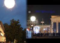 China 2M - 4M Ellipse Film And Television Shooting Lighting Inflatable Suspension 12kW for sale