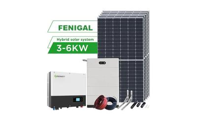 China One Stop Solutions Solar Panel Power System 3KW 6KW Complete Hybrid Set for sale