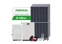 China 8KW 10KW Solar Energy System Hybrid Complete With PV Panels Inverters And Lithium Battery for sale