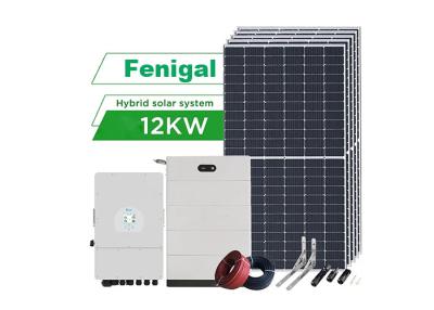 China 12KW Solar Panel System One Stop Solutions Inverter Hybrid 48V For Home for sale
