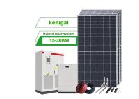 China Hybrid 3 Phase Solar Energy System 15KW 30KW Paneles Solares Kit With Storage Battery for sale