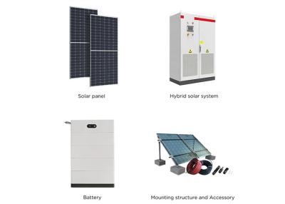 China Hybrid Set Solar Power Battery Energy Storage System 30kw 50kw For Home 60Hz for sale