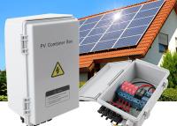 China Plastic 15A PV Combiner Box 4 Strings 550VDC Circuit Breaker For Solar Panel for sale