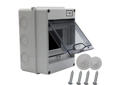 China Circuit Breaker Distribution Box Outdoor Waterproof 5 Hole With Transparent Cover for sale