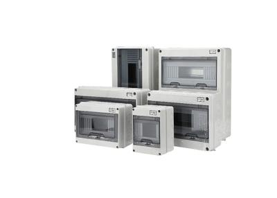China IP65 Waterproof PC Plastic Electrical Junction Box MCB Switch Panel Mounted Distribution Box for sale