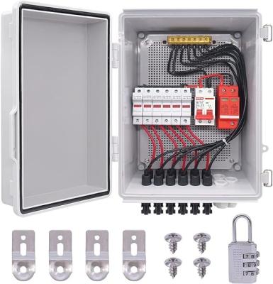 China 6 String Weatherproof Distribution Box For On-Grid / Off-Grid Solar Panel System for sale