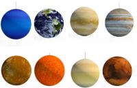 China Factory Direct Supply Giant LED Inflatable Hanging Solar System Planets For Decorative Purposes, for sale